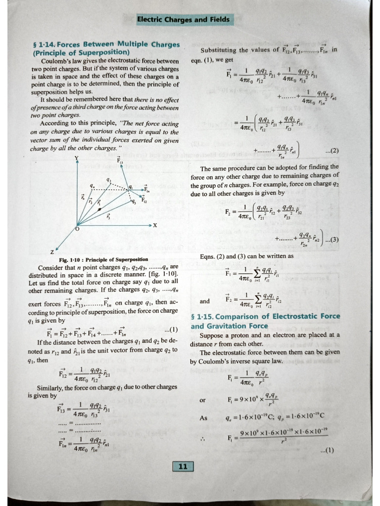 Forces Between Multiple Charges | PDF