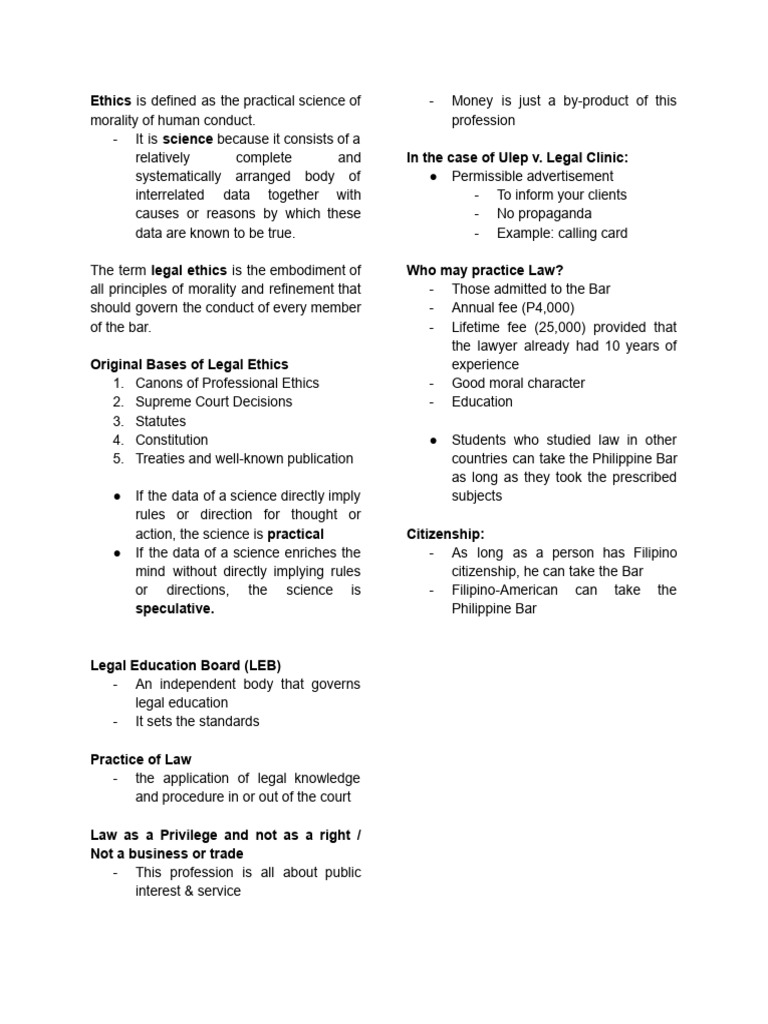 Basic Legal and Judicial Ethics | PDF