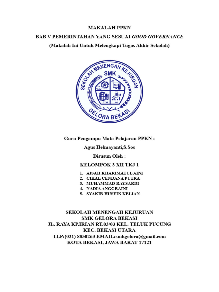 Makalah PPKN Kelompok 3 Xii TKJ 1 Lagilagi | PDF