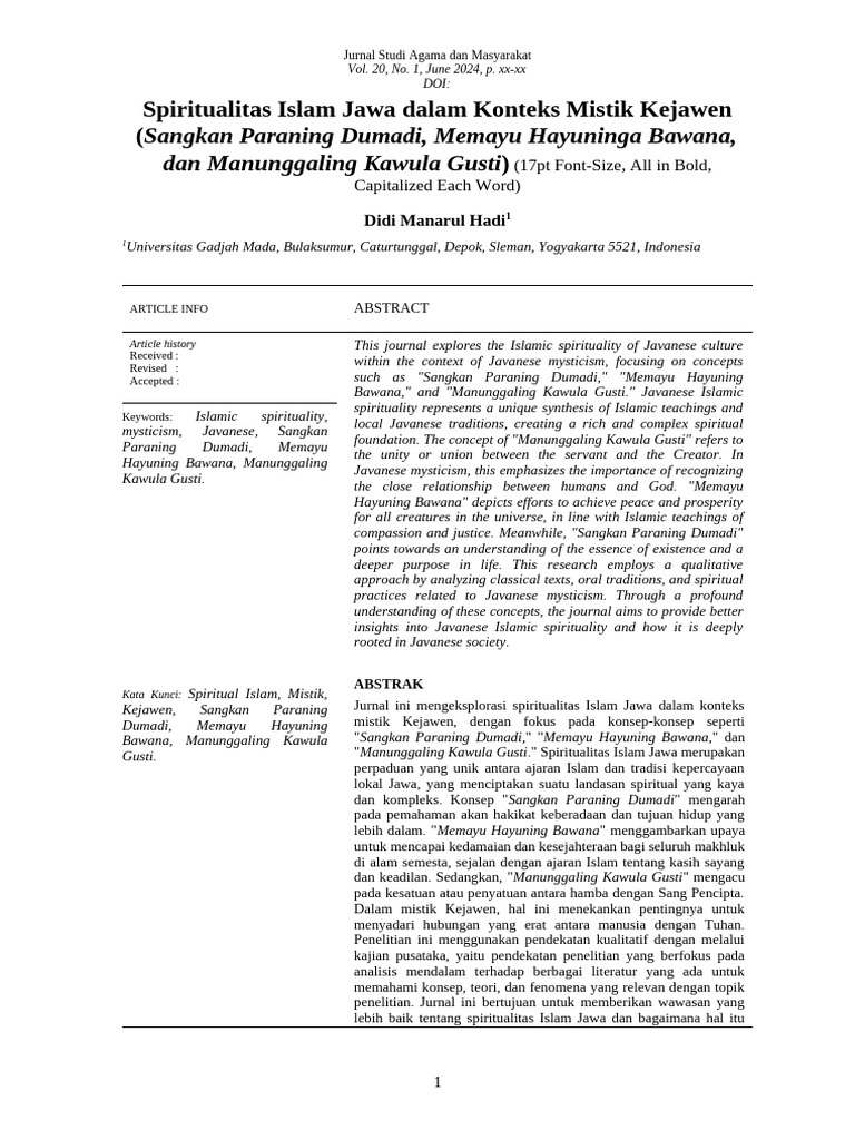 JSAM Template 2024 | PDF