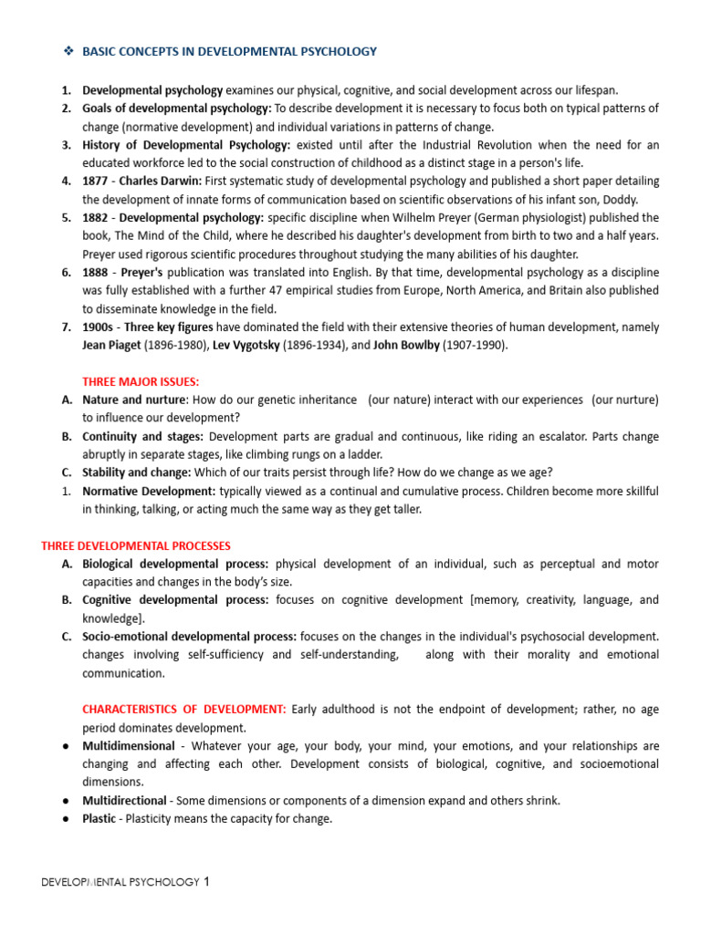 Developmental Psychology | PDF | Attachment Theory | Id