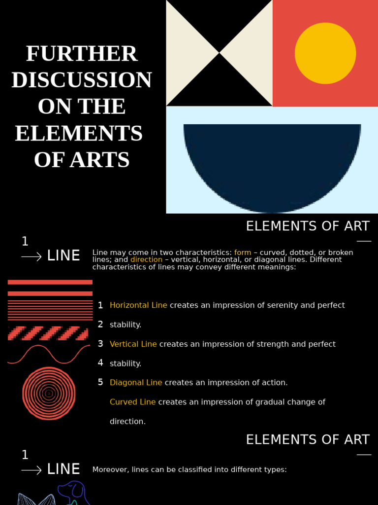 Lesson 6 Further Discussion On The Elements and Principles of Arts | PDF