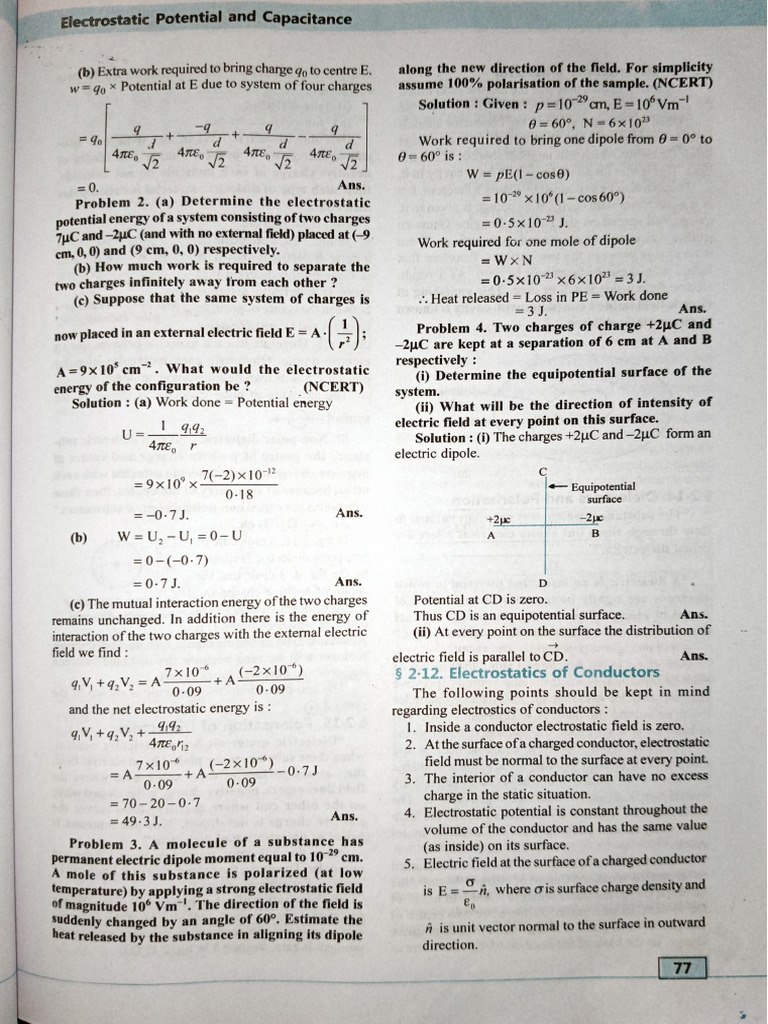 Electrostatics of Conductor | PDF