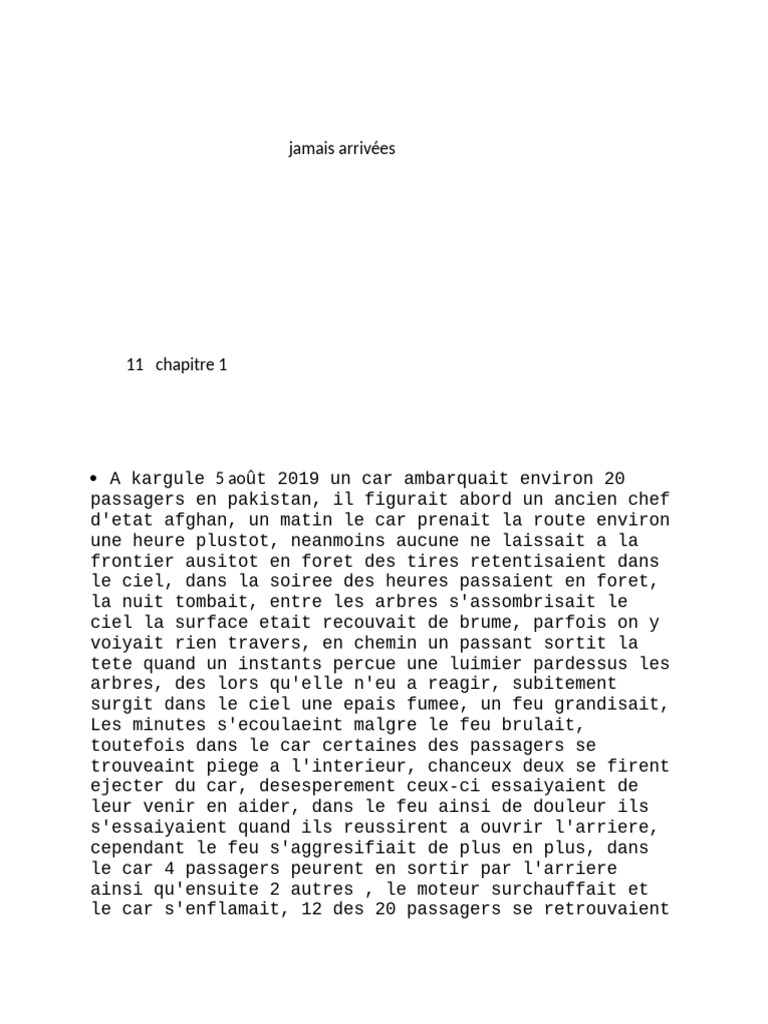Jamais Arrive | PDF