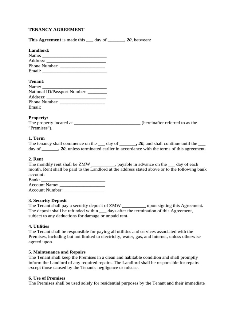 Tenancy Agreement | PDF