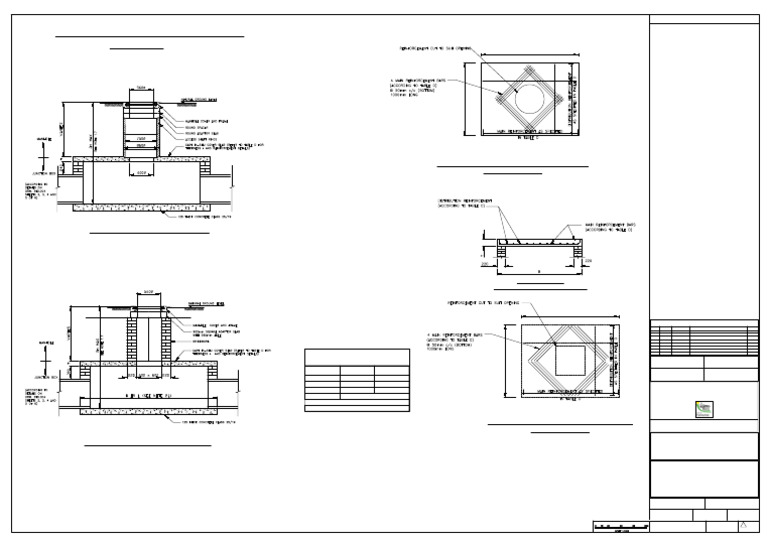 STD-004 Junction Box and Manhole Details 6 of 6 | PDF | Concrete ...