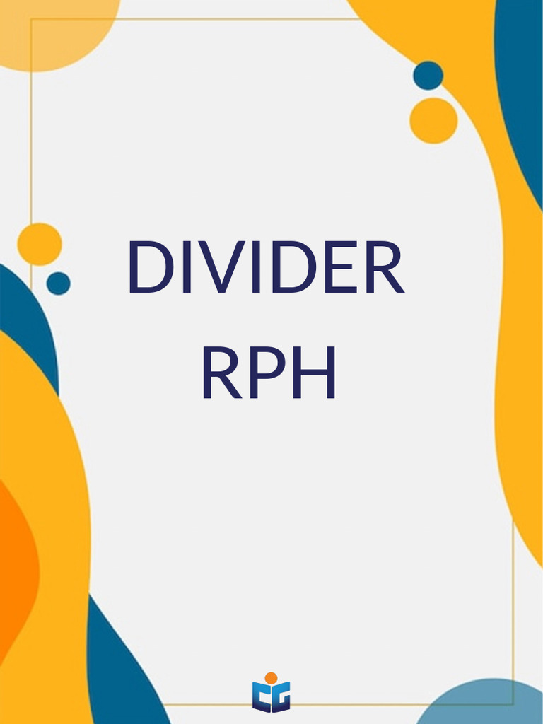 Divider RPH 2024 Orangeblue KUMP A PDF | PDF