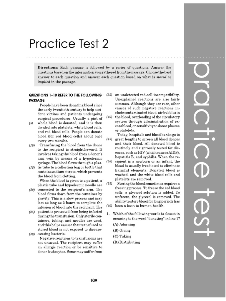 Practice Test 1 | PDF