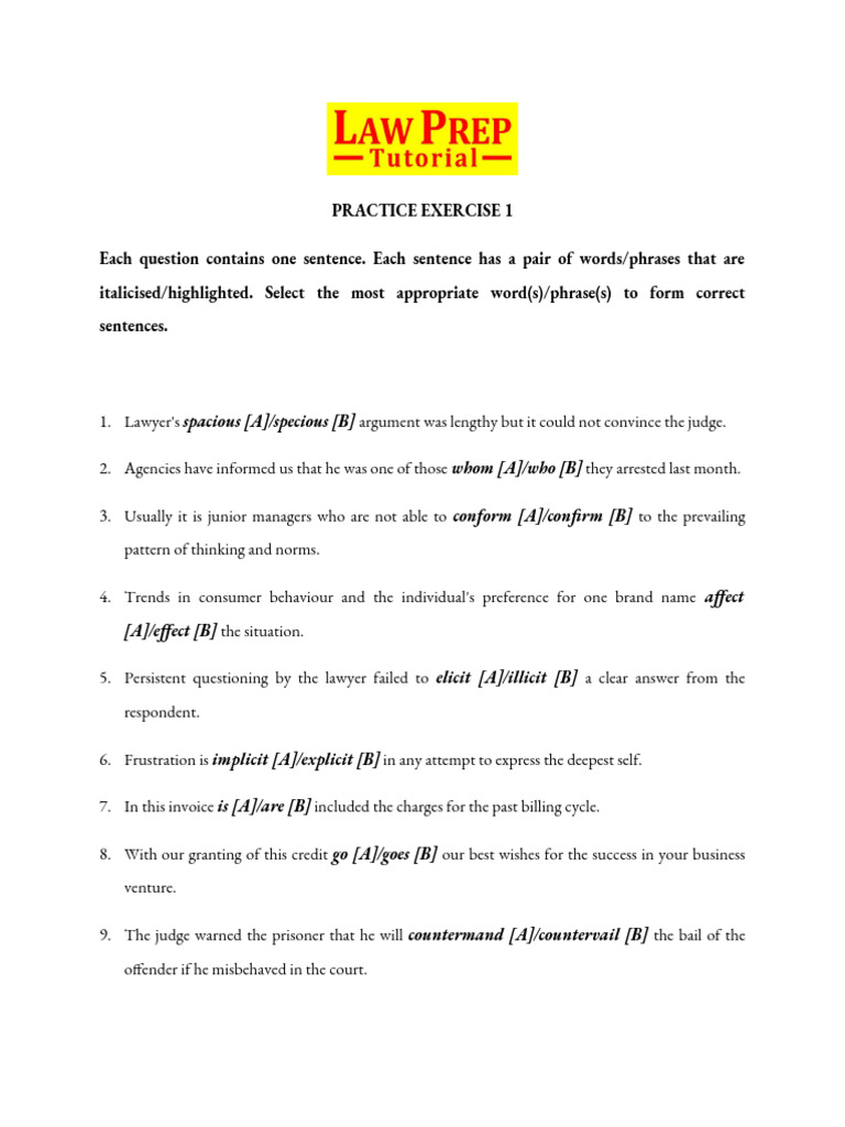 Vocabulary Practice Sheet | PDF