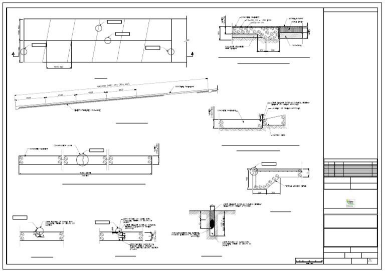 STD-010 Concrete Pavement Details for Road Construction | PDF