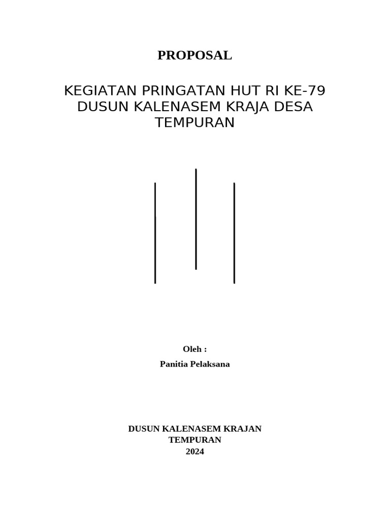 Contoh Proposal 17 Agustus | PDF