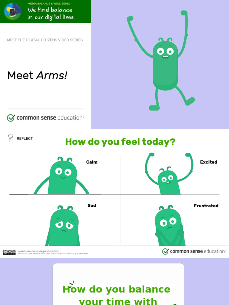 Grades K-2 - Meet The Digital Citizens - Arms Lesson Slides | PDF