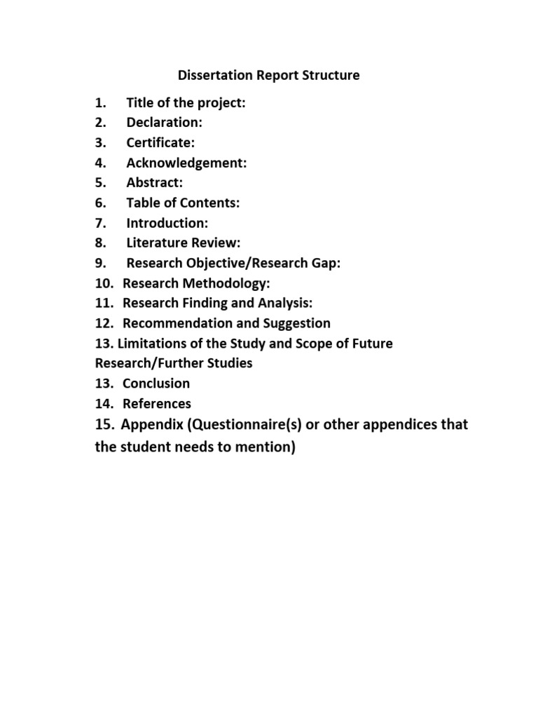Dissertation Structure | PDF
