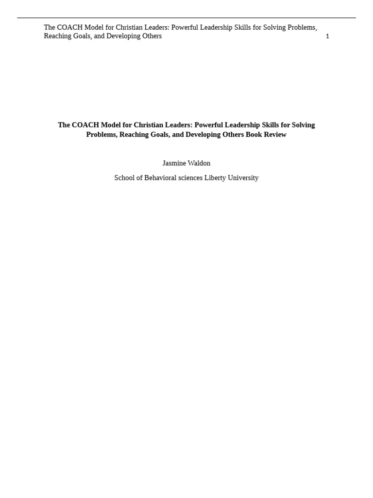 Webb Book Review 501 | PDF | Leadership | Experience