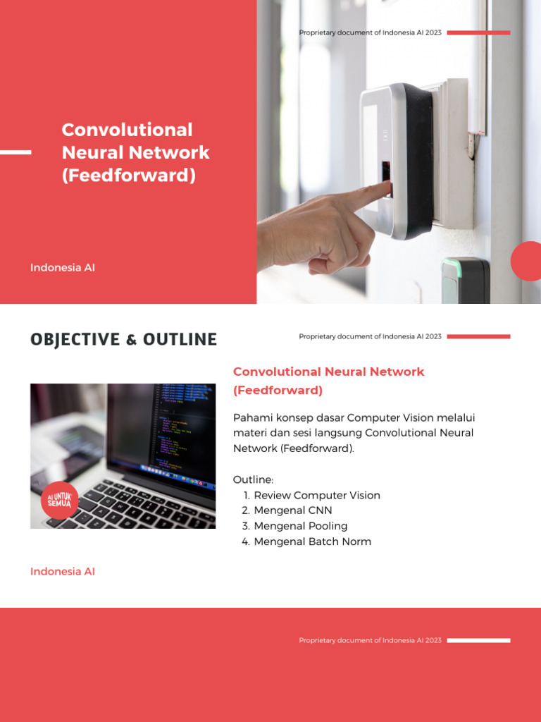 10. Sesi 10 Convolutional Neural Network (Feedforward) | PDF