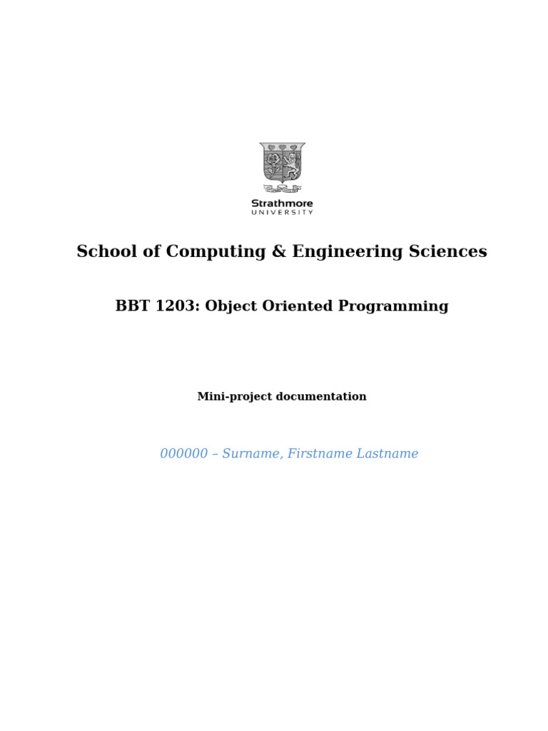 (GUI Assignment) Miniproject Documentation | PDF