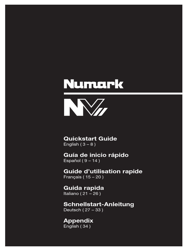 NUMARK NVII Notice Manuel Guide Mode Emploi PDF - 060423 | PDF