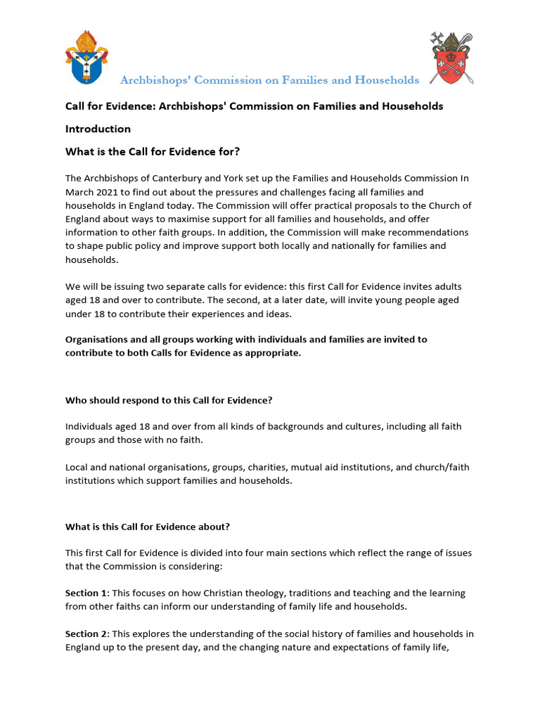 Call For Evidence 11 Oct | PDF