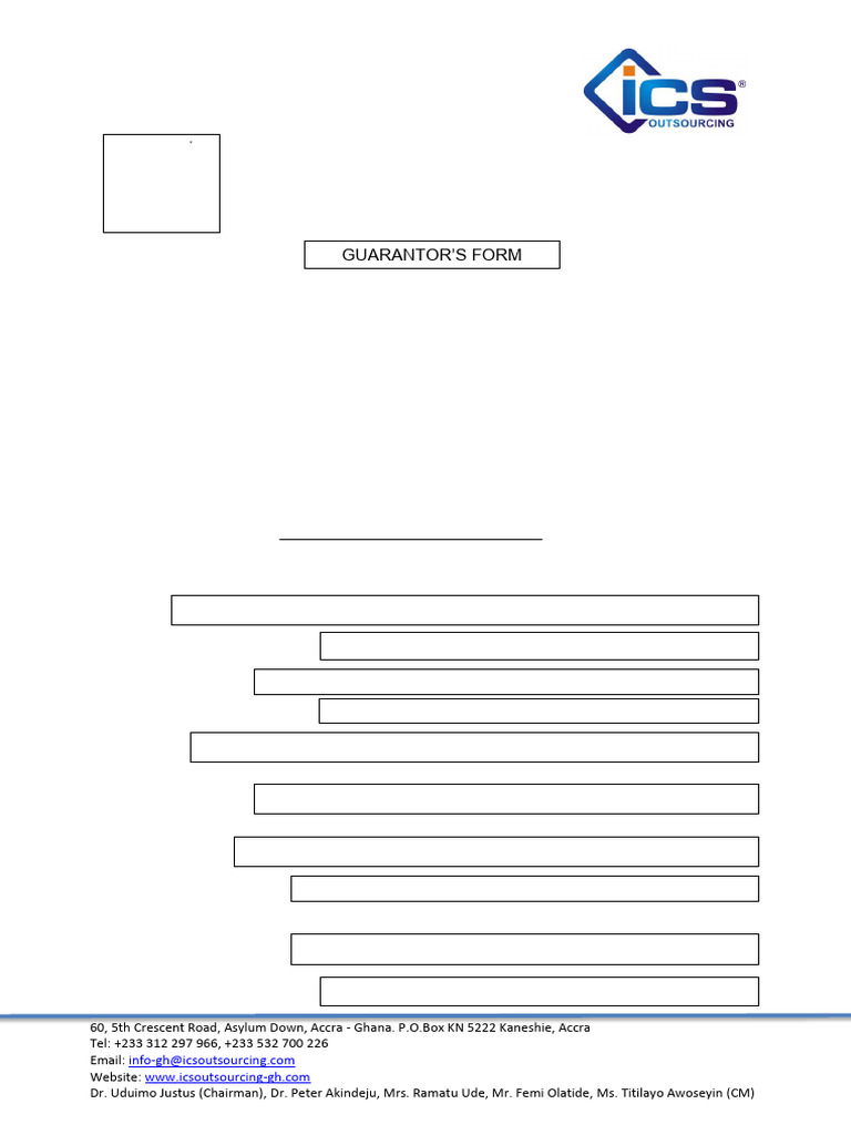 Guarantors Form New | PDF