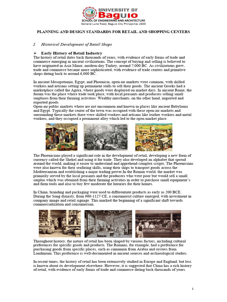 Retail History and Design Standards | PDF | Retail | Travel