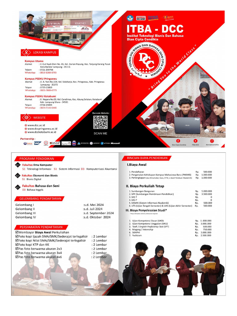 Brosur PMB ITBA DCC 2024-2025 | PDF