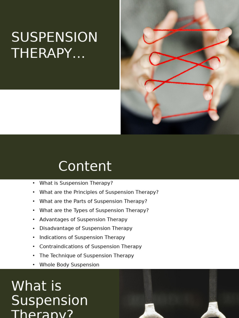 Suspension Therapy | PDF