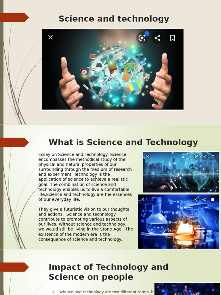 Presentation On Science and Technology | PDF
