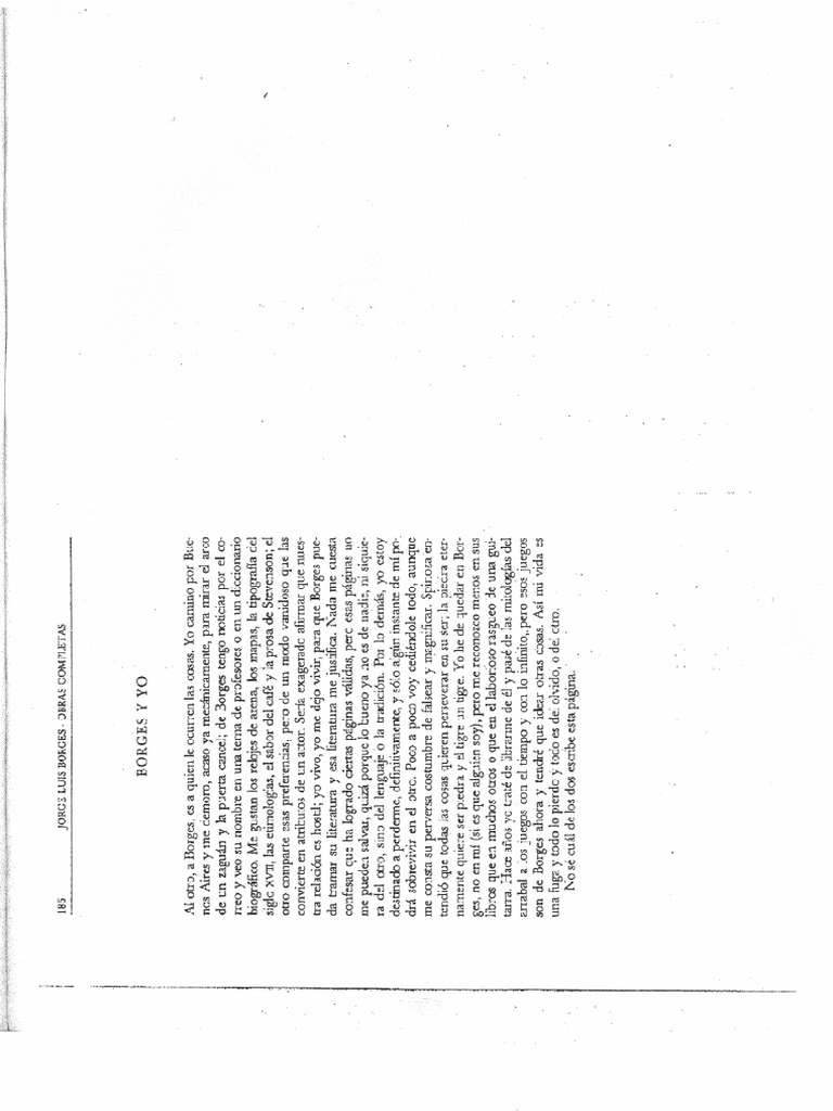 Borges y Yo | PDF