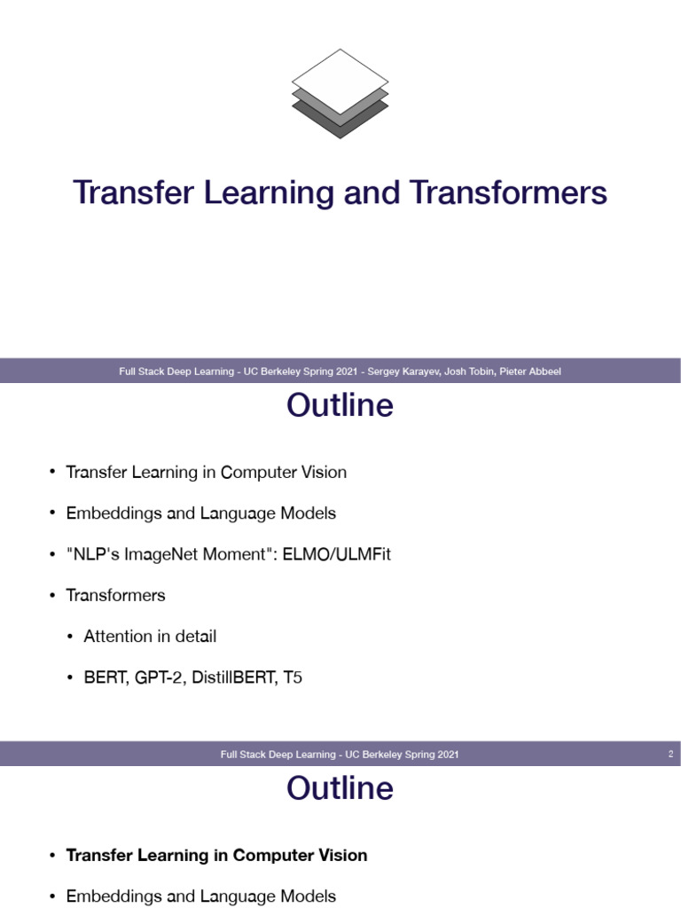 ++FSDL Berkeley Lecture4 Transformers | PDF