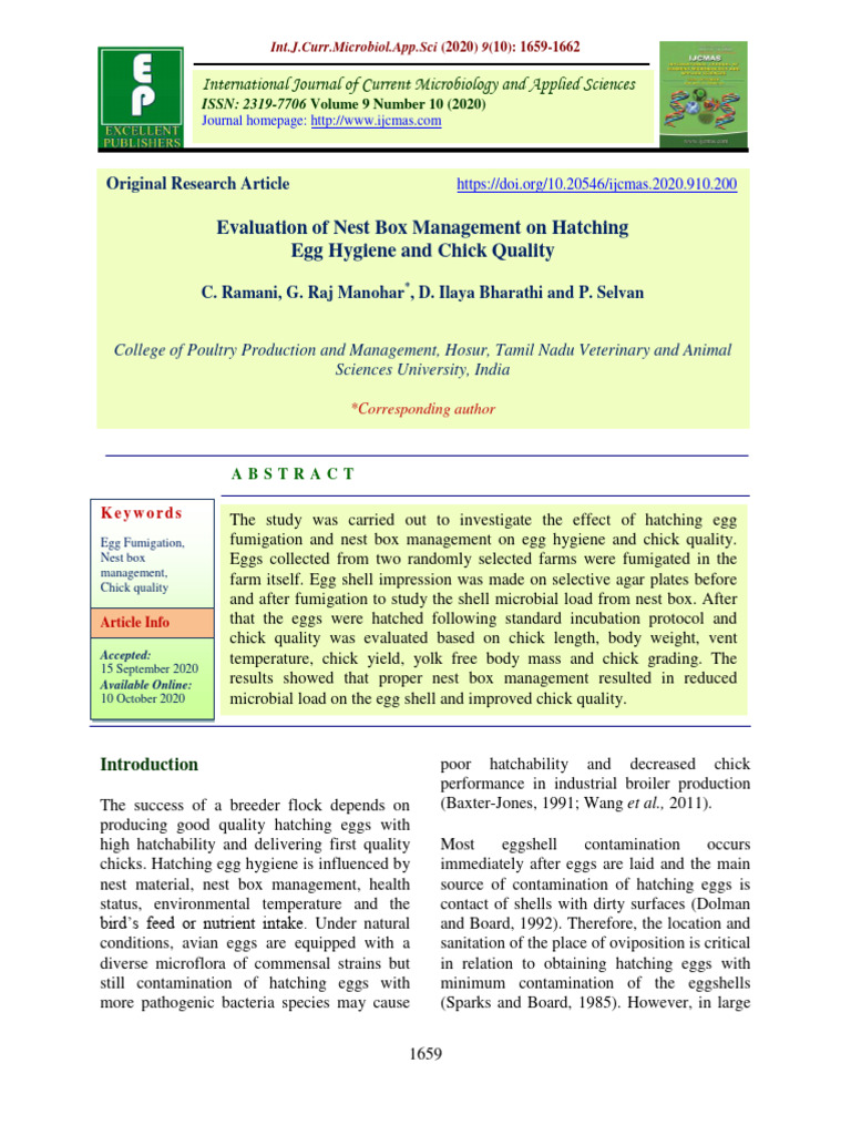 Evaluation of Nest Box Management On Hat | PDF