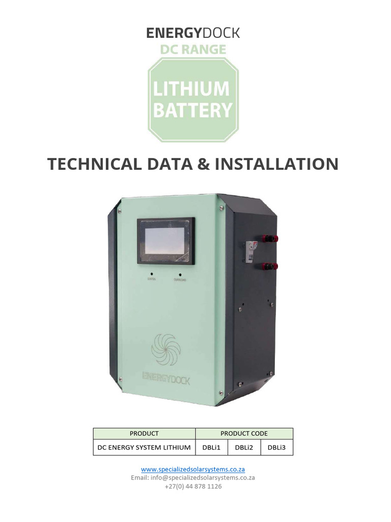 DC Range Lithium Booklet | PDF