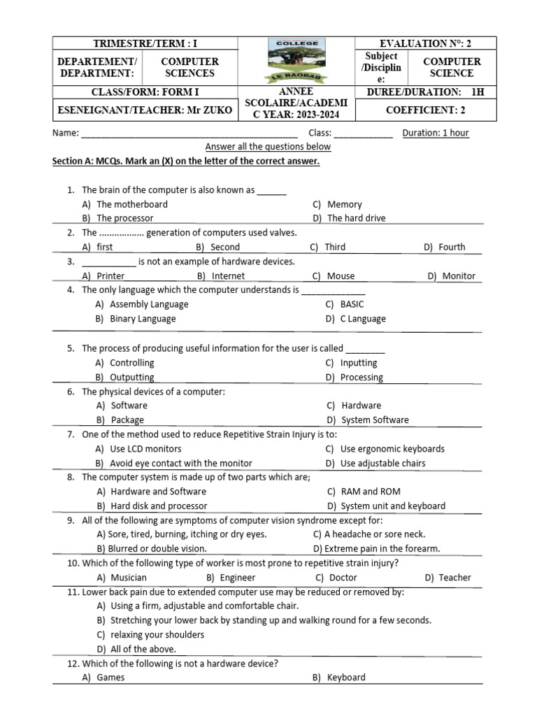 CSC 2nd Sequence | PDF | Computer Network | Computers