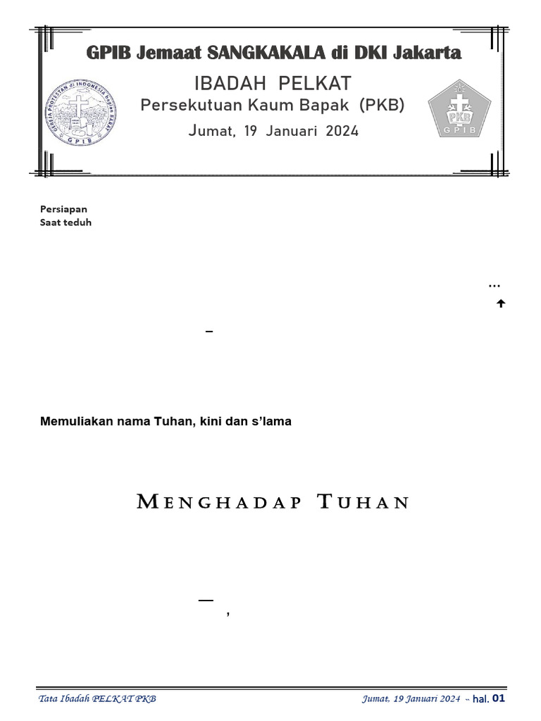 PKB, 01, 20 Januari 2024 - DGT | PDF