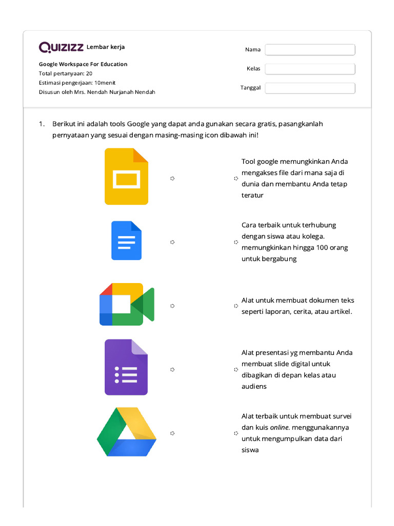 Google Workspace For Education - Quizizz | PDF