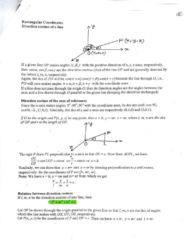 Rectangular Coordinates | PDF