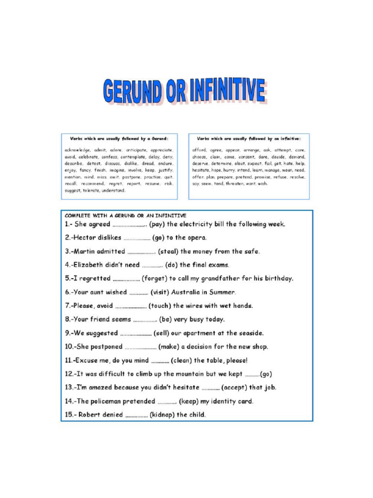 Gerund | PDF