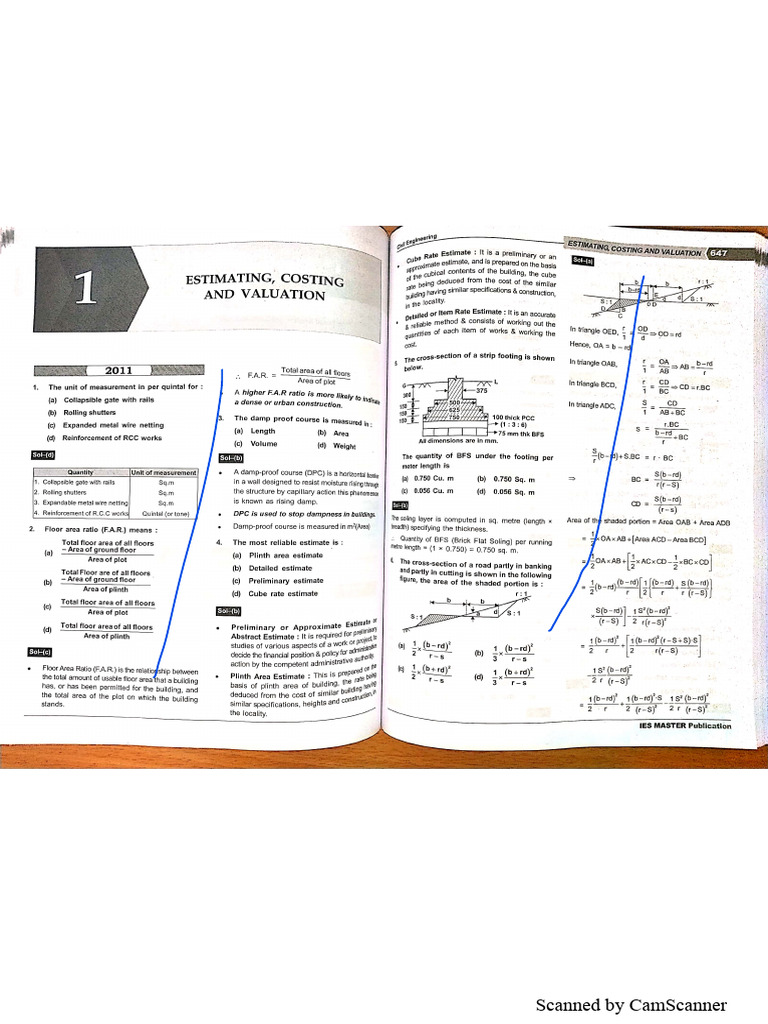Estimate Book SSC | PDF