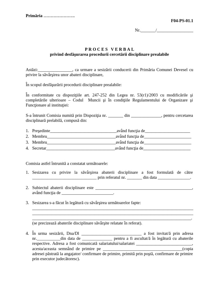 Formular F04-PS-01.1 | PDF