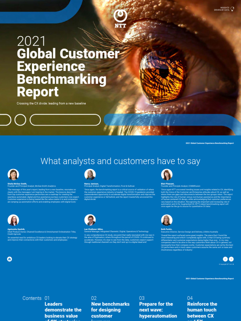 2021 Global Customer Experience Benchmarking Report | PDF