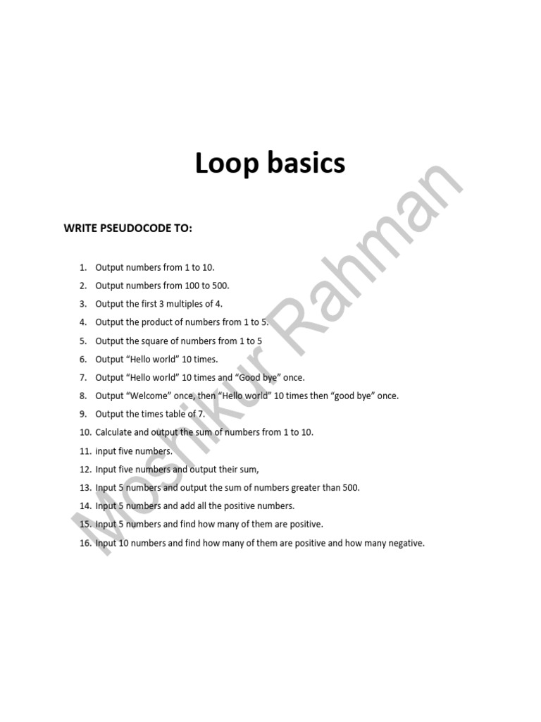 Loop | PDF