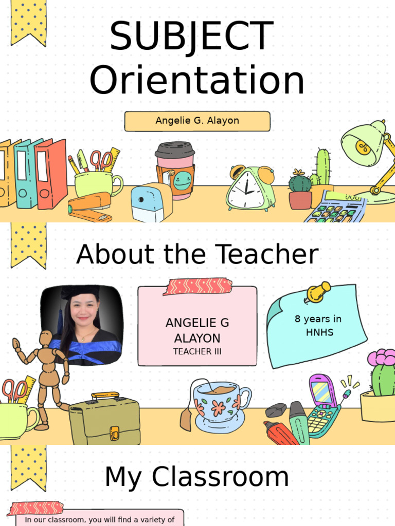 Subject Orientation | PDF