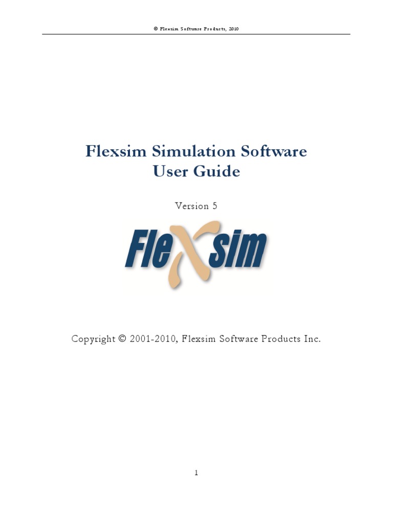 Flexsim 5.0 Manual | PDF | License | Menu (Computing)