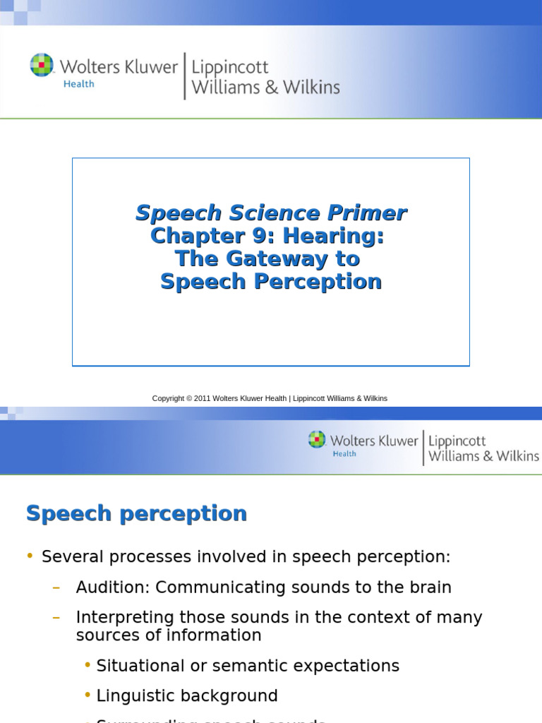 Chapter 09 Speech Science Primer Powerpoint | PDF