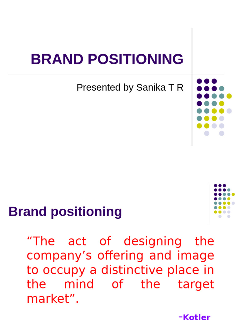 Brand Positioning | PDF