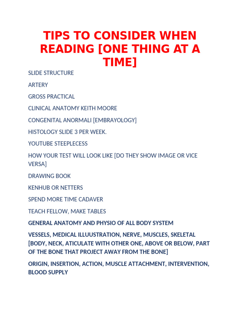 Anatomy Question | PDF