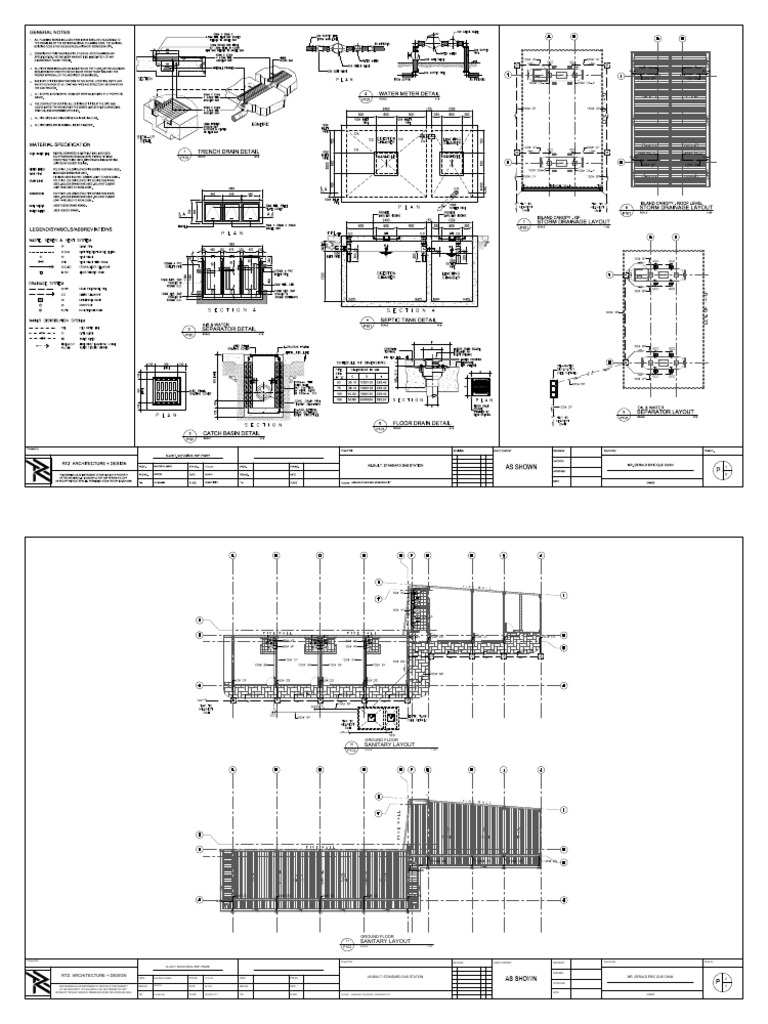 Plumbing Plans - Gas Station | PDF