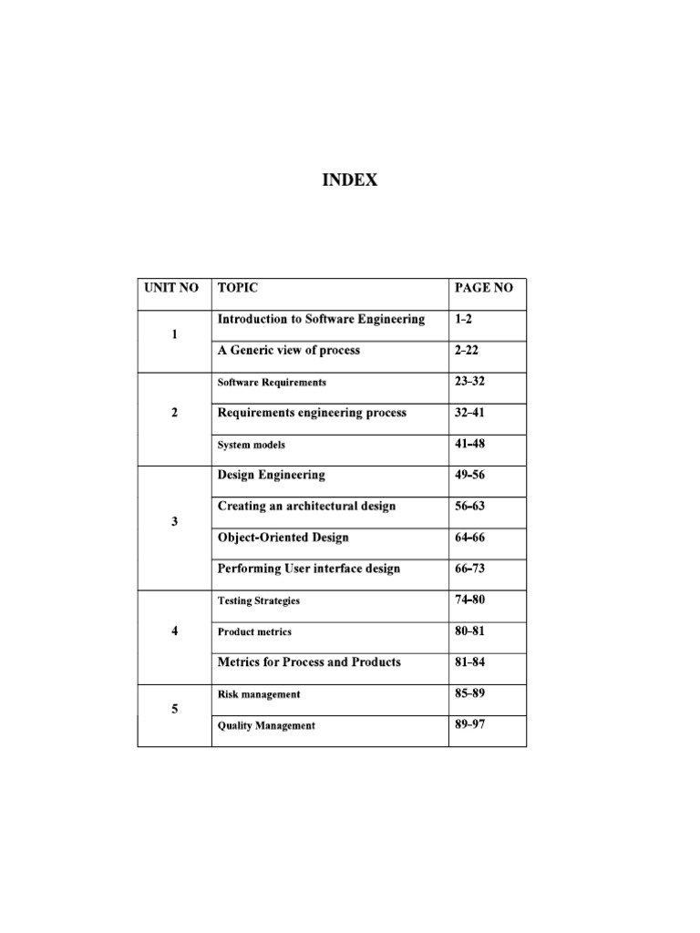 SE Notes All 5 Units | PDF