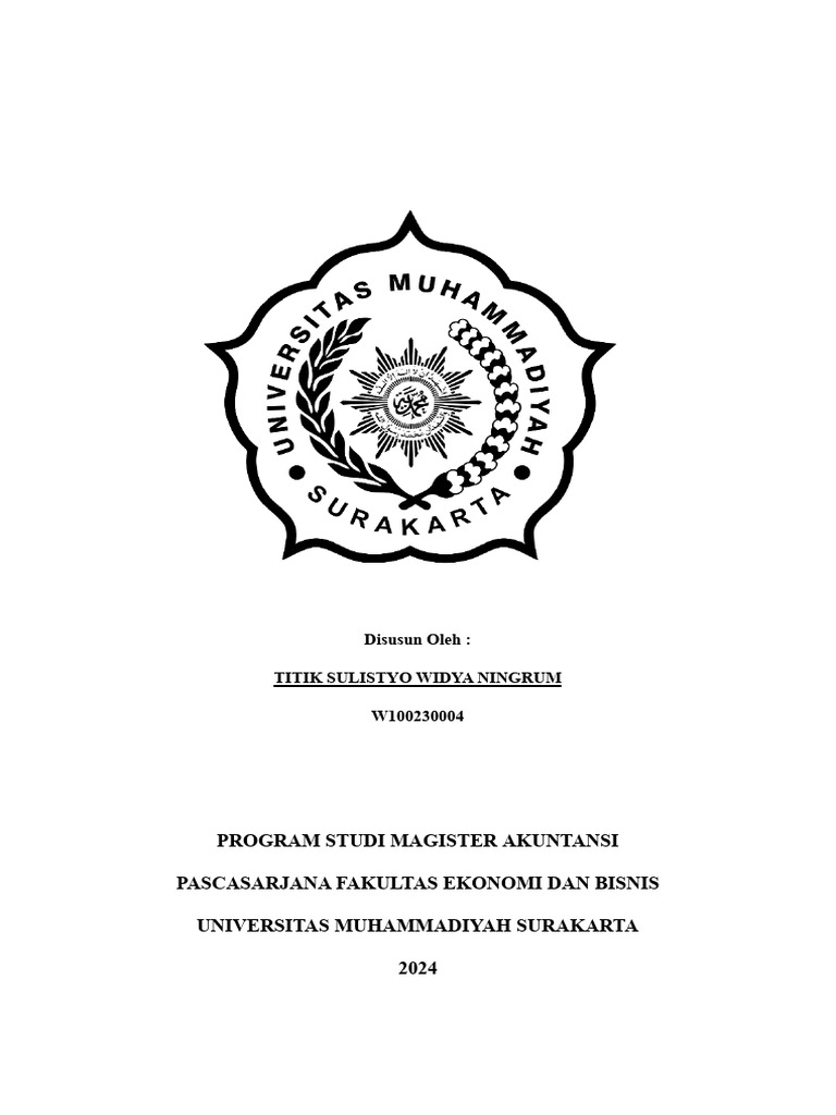 W100230004 - Titik Sulistyo Widya Ningrum - Tugas Uts - Makalah | PDF