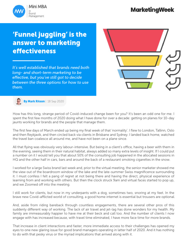 Ritson - Funnel Juggling | PDF