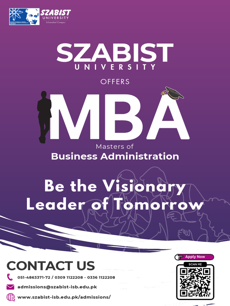 Szabist: Be The Visionary Leader of Tomorrow | PDF